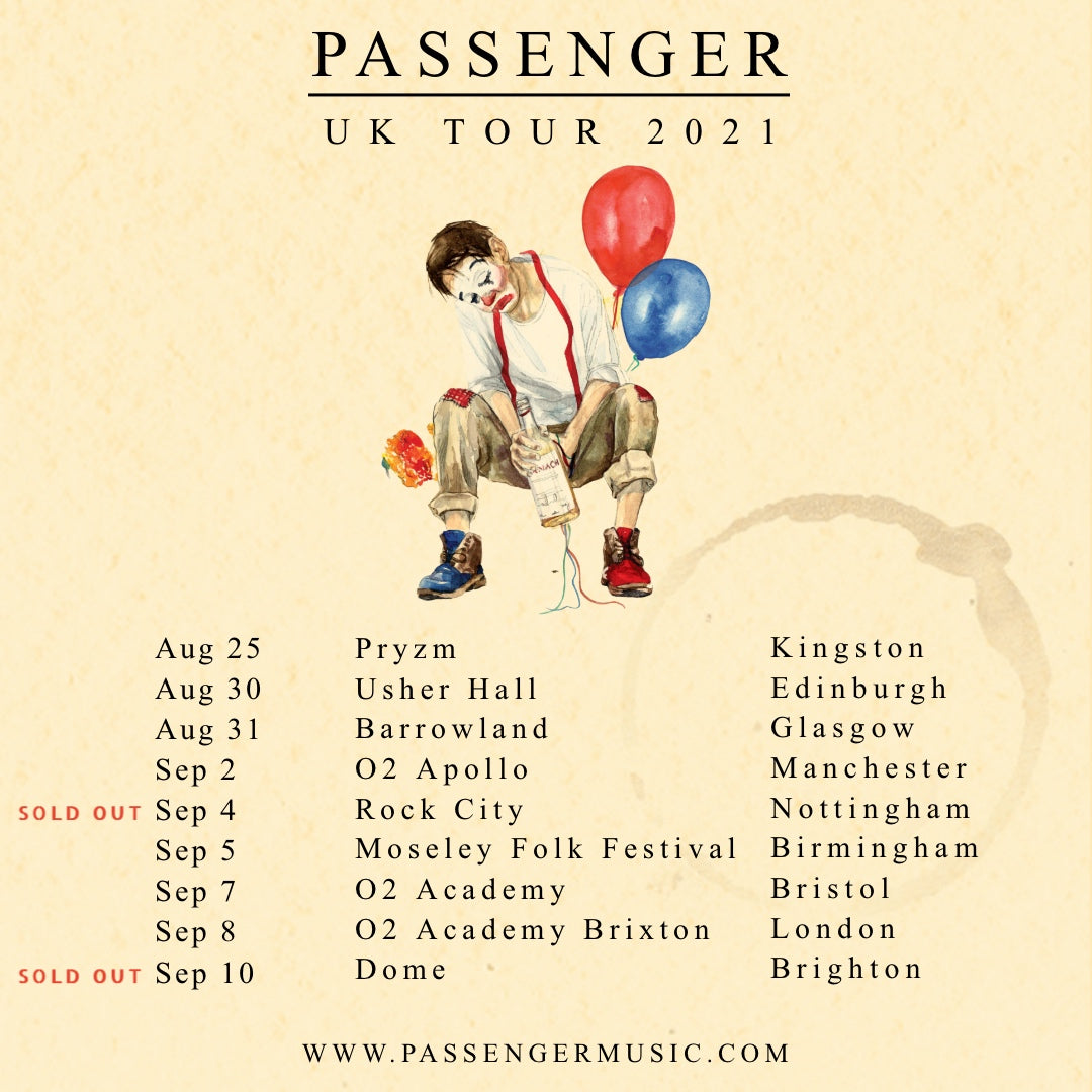 📢UK TOUR 2021📢 – Passenger Official Store
